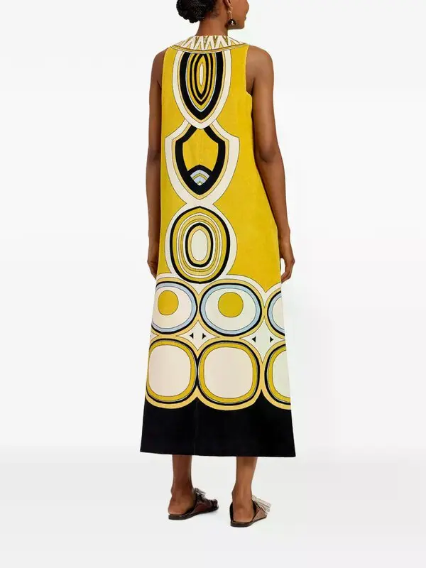 La DoubleJ Totem Placed Maxi Dress