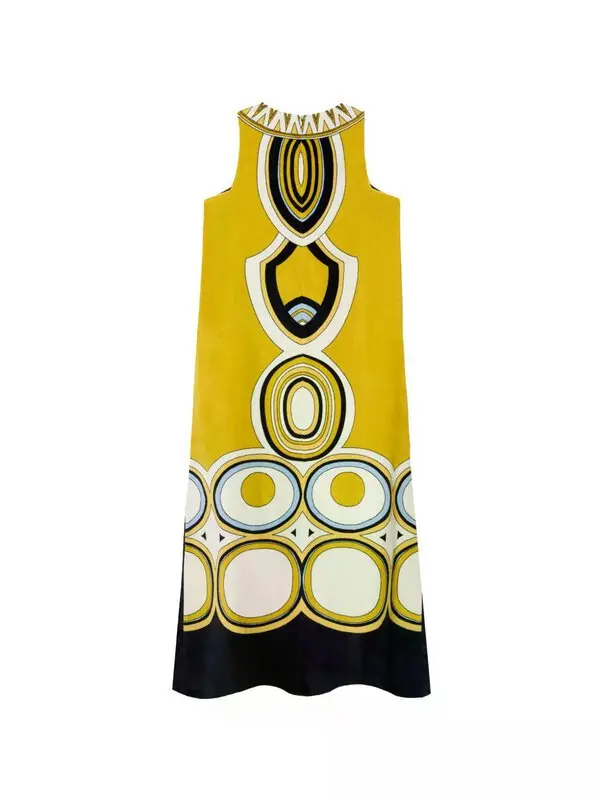 La DoubleJ Totem Placed Maxi Dress