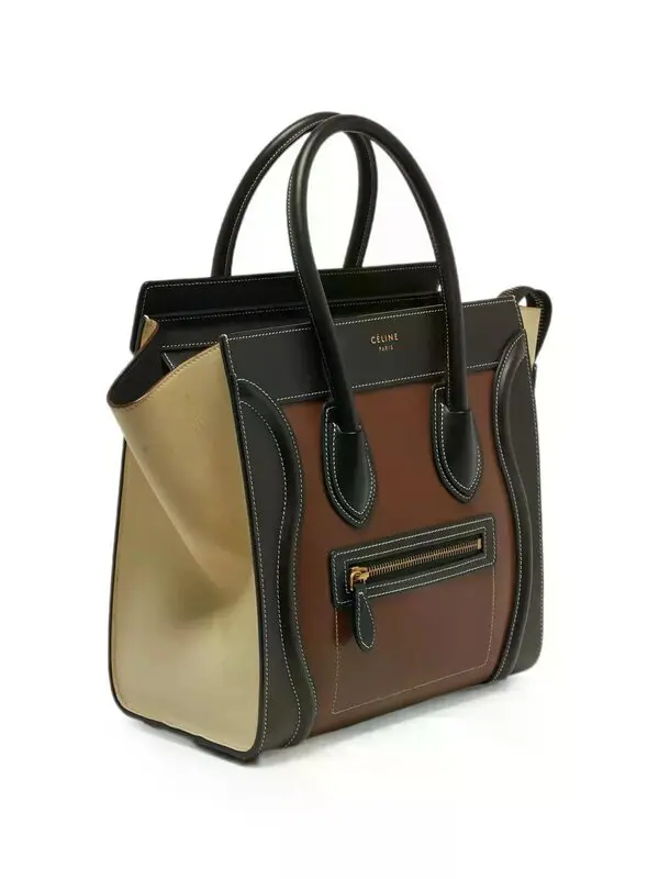 Celine Micro Luggage Tote Bag - Brown