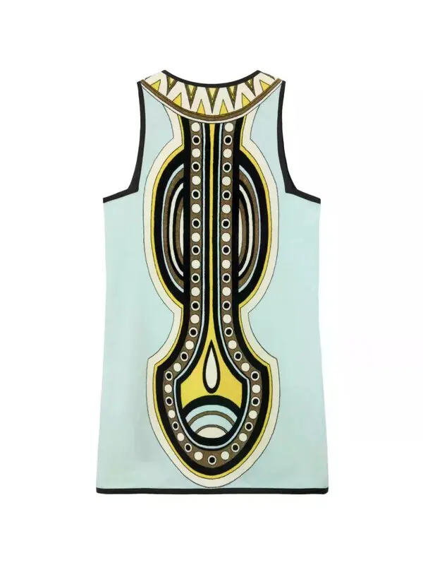 La DoubleJ Totem Mini Dress In Sanctuary Print