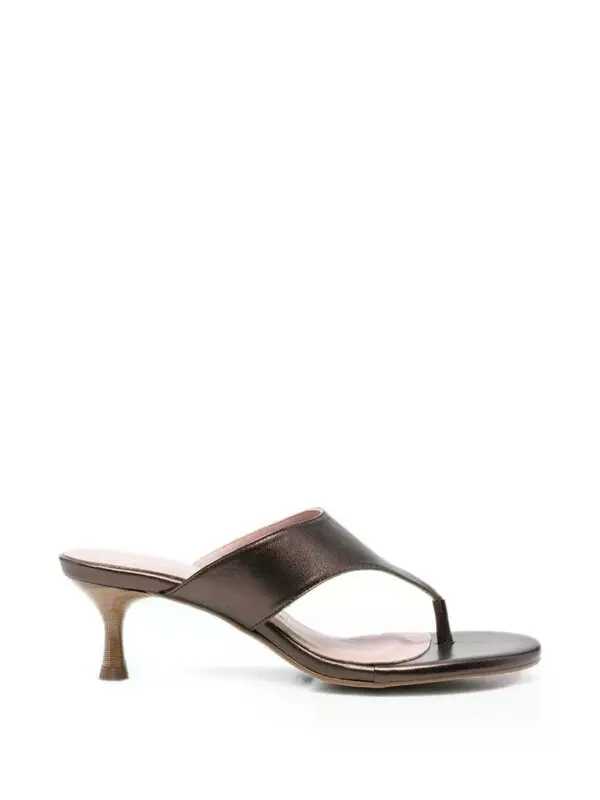 PEDRO MIRALLES Leather Heeled Sandals