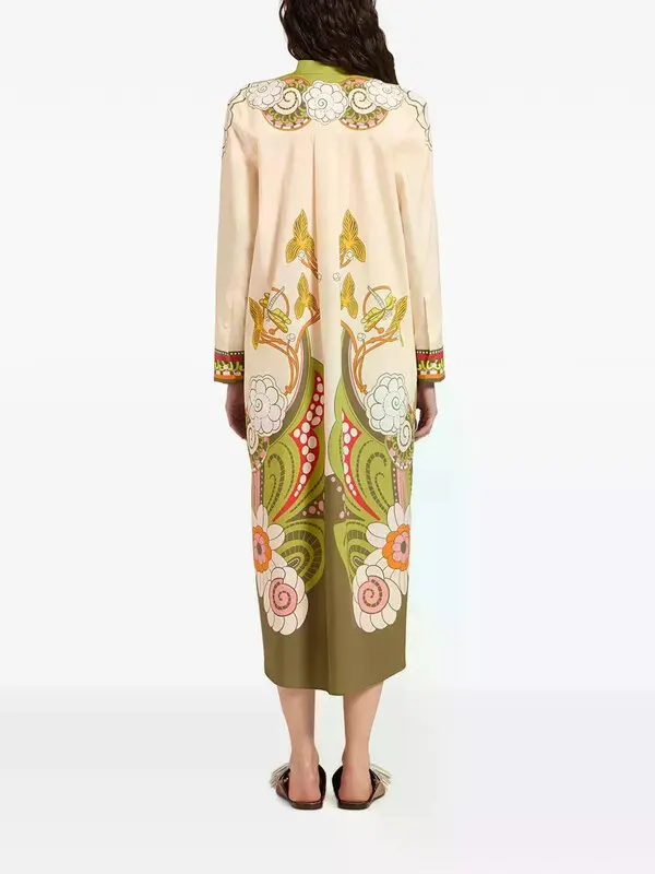La DoubleJ Sundowner Placed Tunic Ambrosia Motif - Neutrals