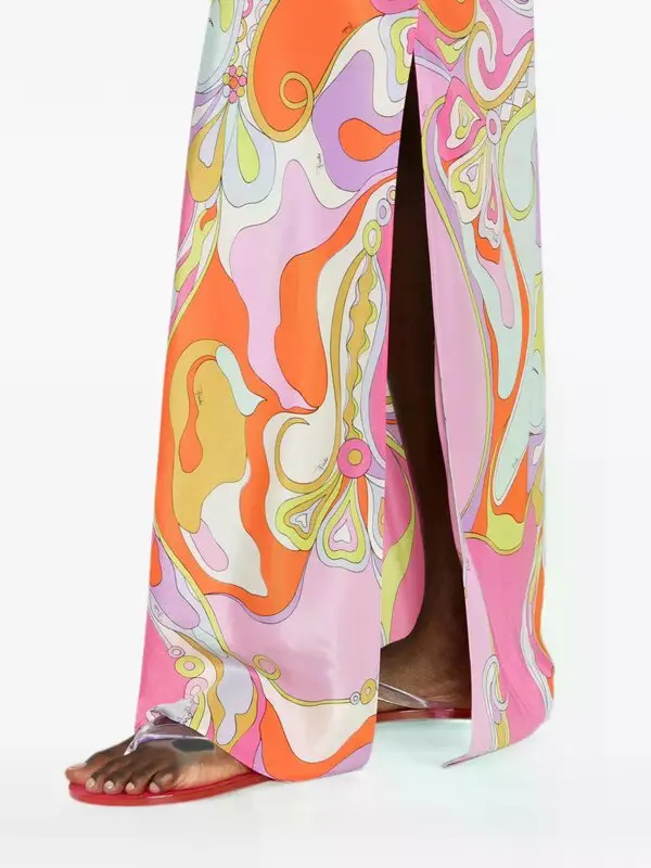 Emilio Pucci Iridescent Silk Maxi Dress