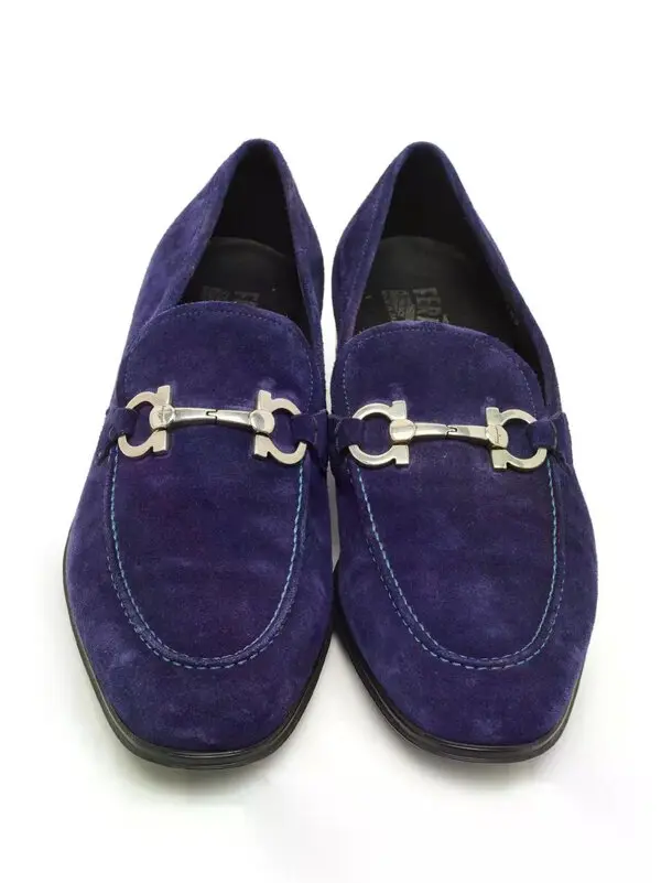 FERRAGAMO Gancini Loafers - Blue