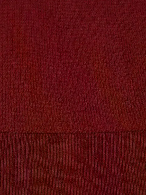 Max Mara Burgundy Knit Polo Shirt