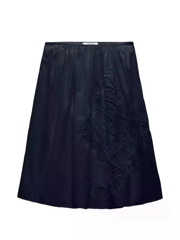 Dorothee Schumacher Embroidered Midi Skirt - Blue
