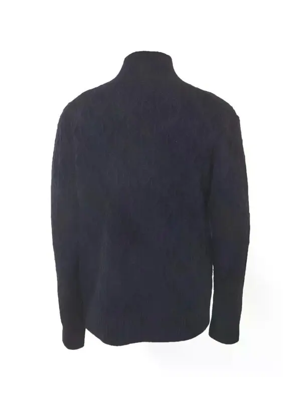 Dior Textured Knit High Neck Sweater