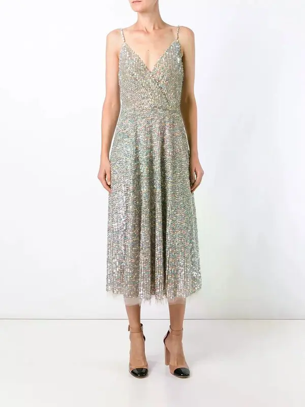 Valentino Garavani Sequinned Midi Dress - Multicolour