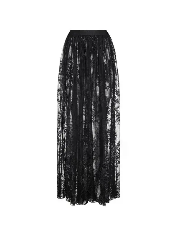 L'Agence Alona Lace Skirt - Black
