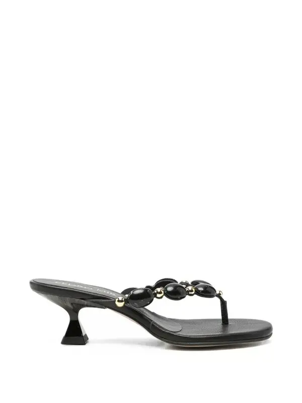 PEDRO MIRALLES Embellished Thong-strap Heeled Sandals