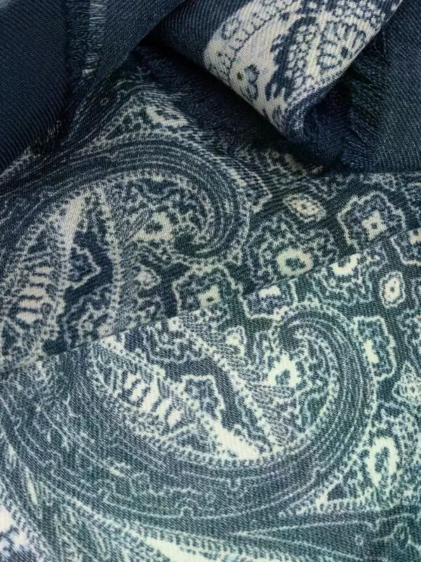 Etro Paisley-print Frayed Scarf