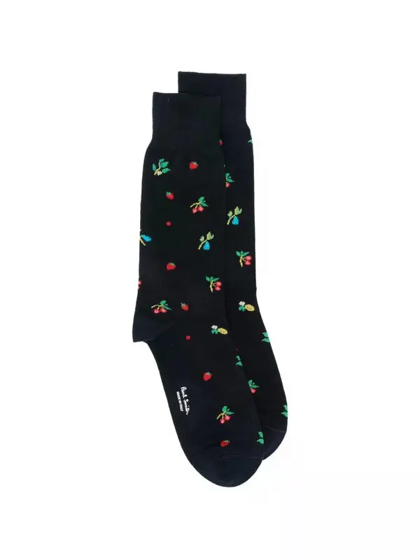 Paul Smith Patterned Socks - Blue