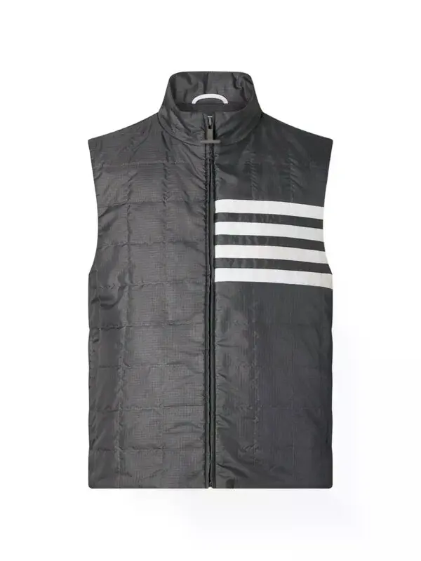 Thom Browne 4-bar Ripstop Vest - Grey