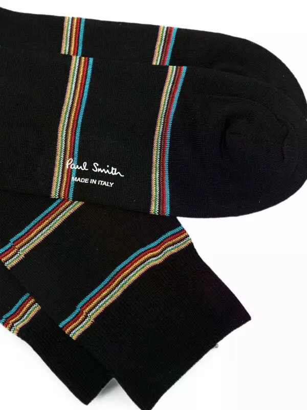 Paul Smith Stripe Pattern Socks