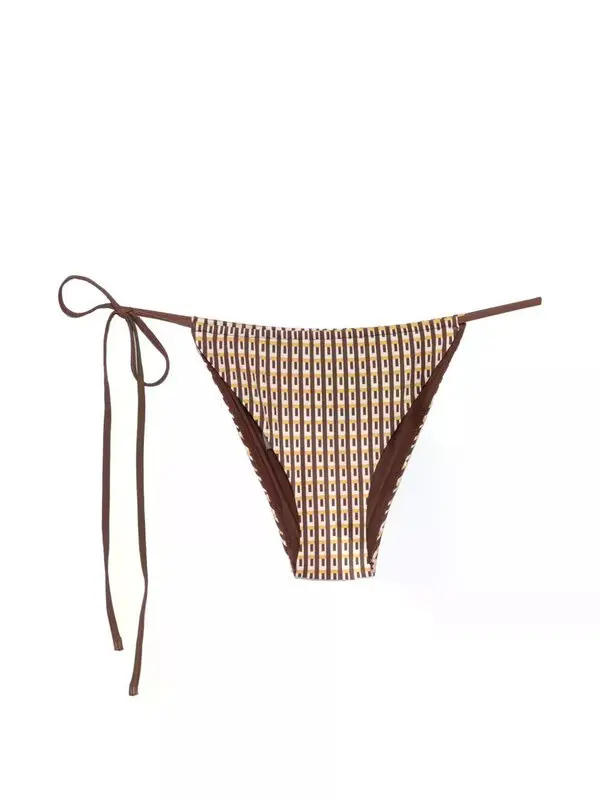 SIR. Geometric Print Bikini Bottoms