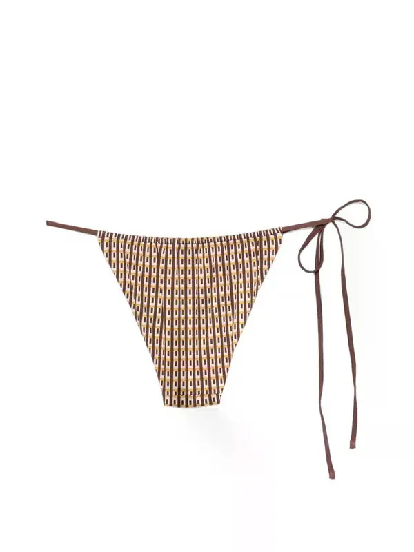 SIR. Geometric Print Bikini Bottoms