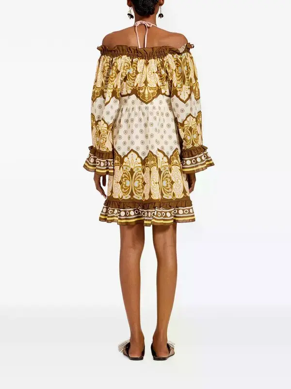 La DoubleJ Boho Placed Mini Dress
