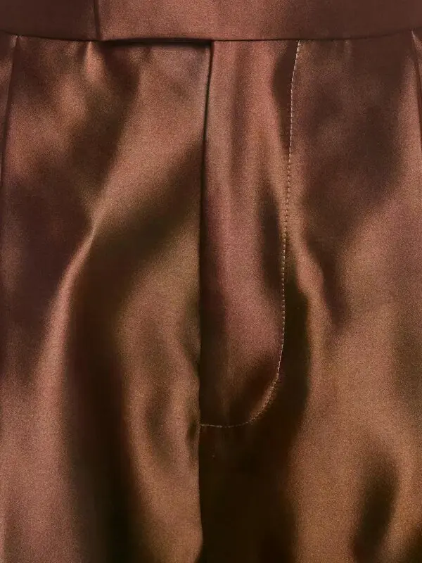 TOM FORD Pleated Satin Trousers