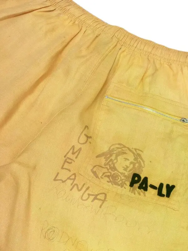 PALY Montauk Graphic-print Drawstring Track Shorts