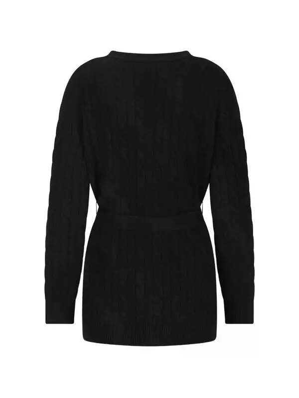 Valentino Garavani Cable-knit Belted Cardigan