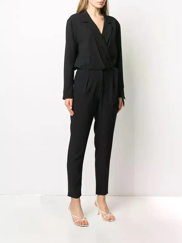 IRO PARIS Wrap-style Top Jumpsuit - Black