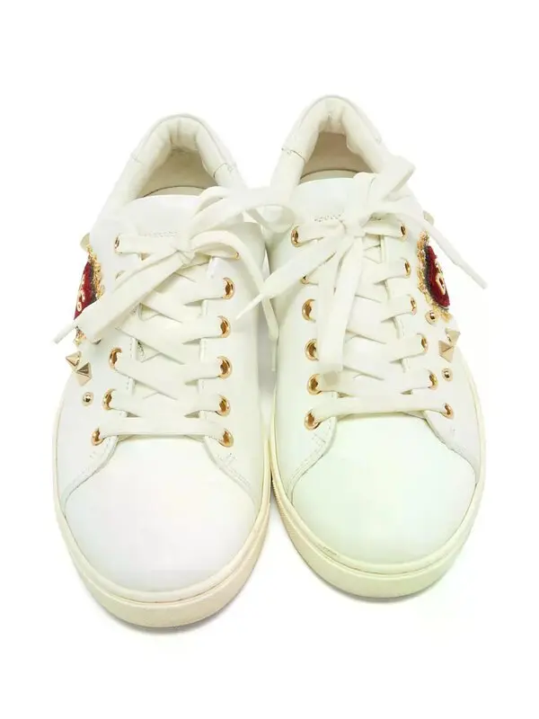 Dolce & Gabbana Portofino Heart Patch Sneakers