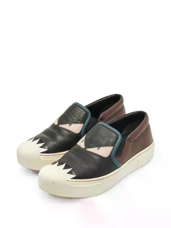 Fendi Monster Eyes Slip-on Sneakers
