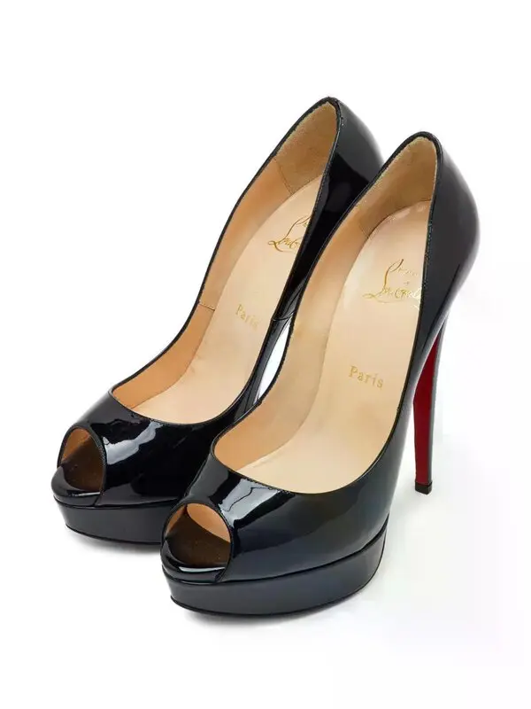 CHRISTIAN LOUBOUTIN Very Prive Peep-toe Platform Pumps