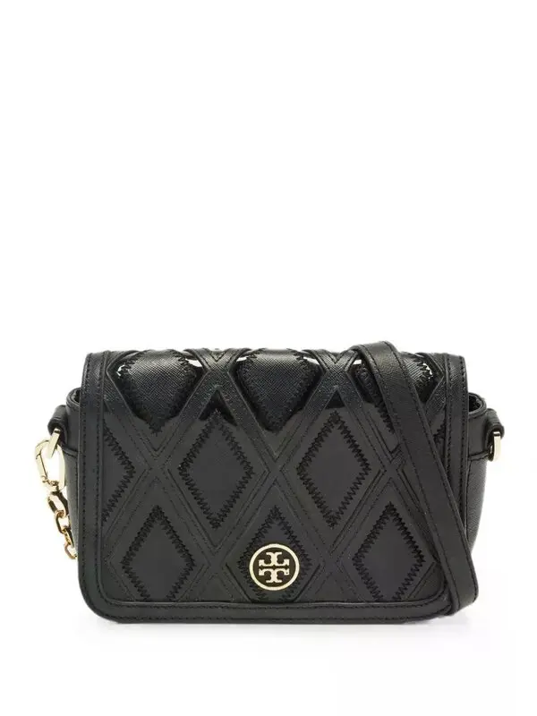 Tory Burch Robinson Patchwork Crossbody Bag - Black