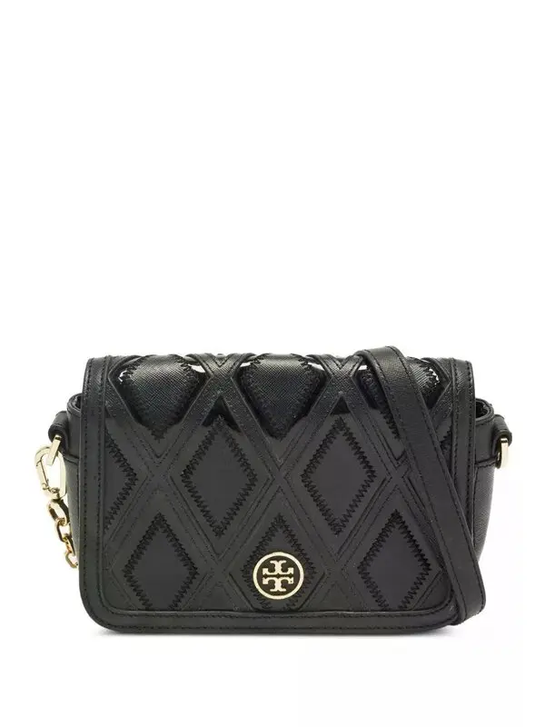 Tory Burch Robinson Patchwork Crossbody Bag - Black