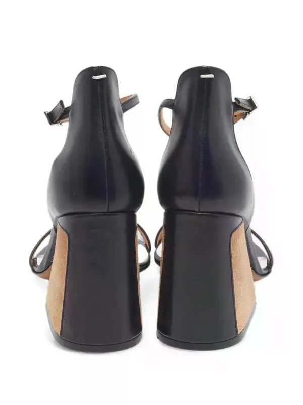 MAISON MARGIELA Leather Open Toe Heeled Sandals