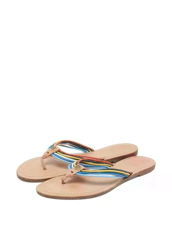 Tory Burch Thong Strap Flat Sandals - Neutrals