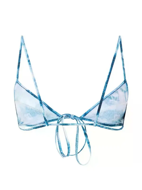 Dsquared2 D2 Monogram Triangle Bikini Top