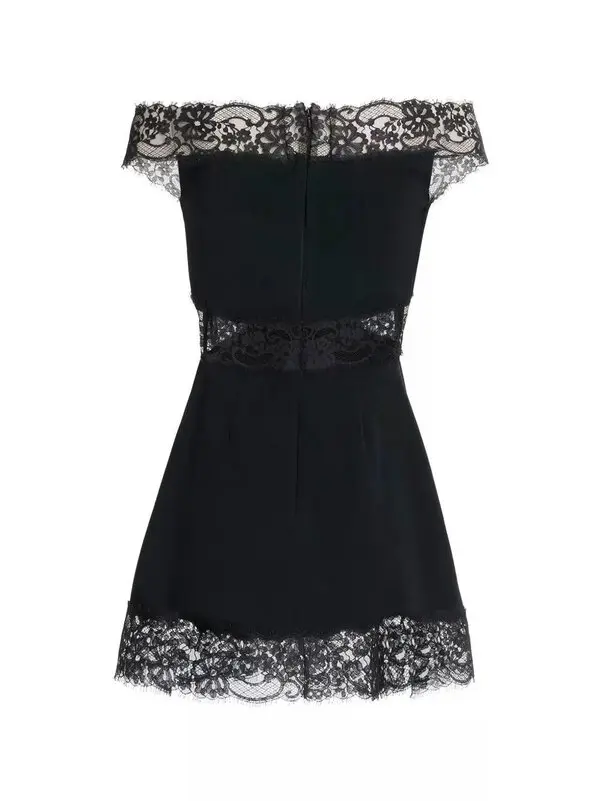 Elie Saab Lace Trim Off-the-shoulder Dress