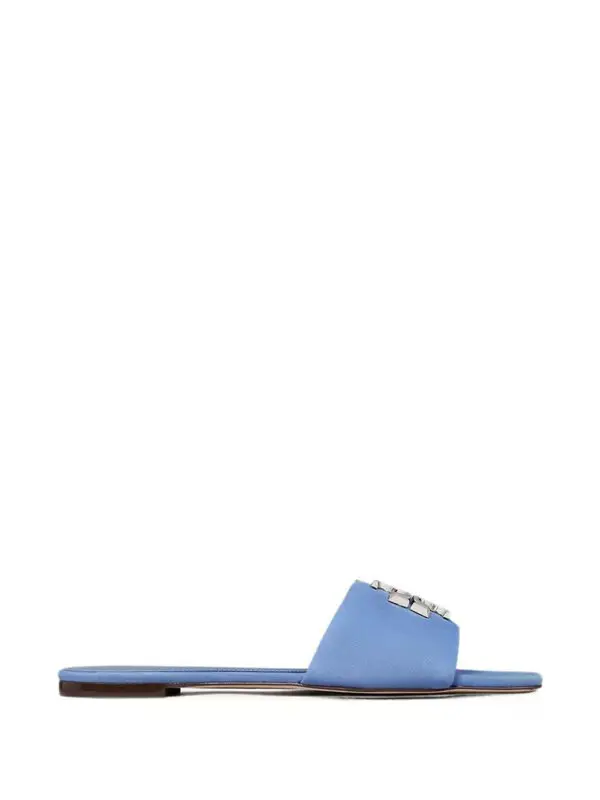 Tory Burch Eleanor Leather Slides - Blue