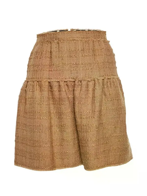 Dolce & Gabbana Zip-fastening Tweed Mini Skirt - Brown