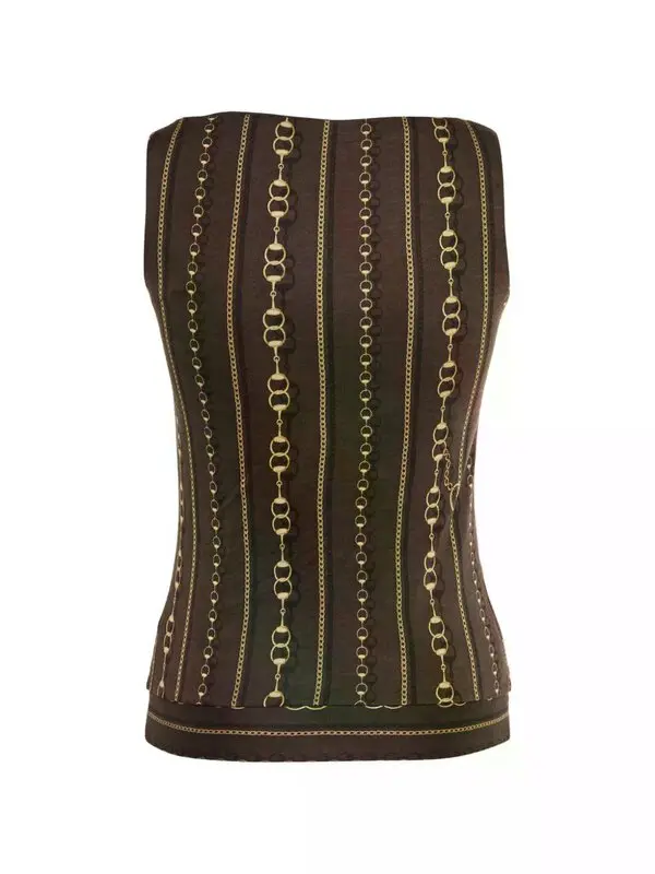 Gucci Chain-link Print Sleeveless Top
