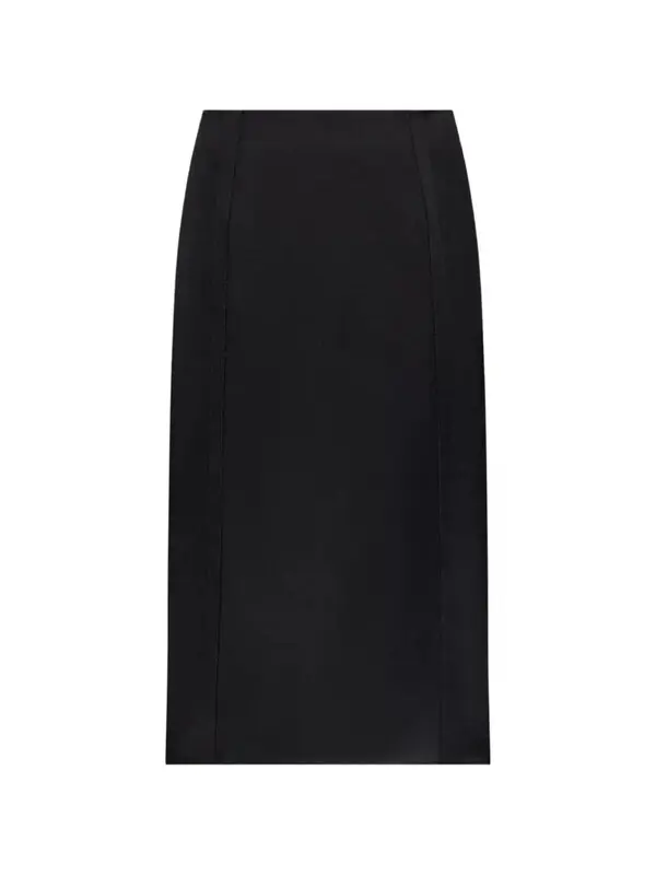 Another Tomorrow Topstitched Architectural Skirt