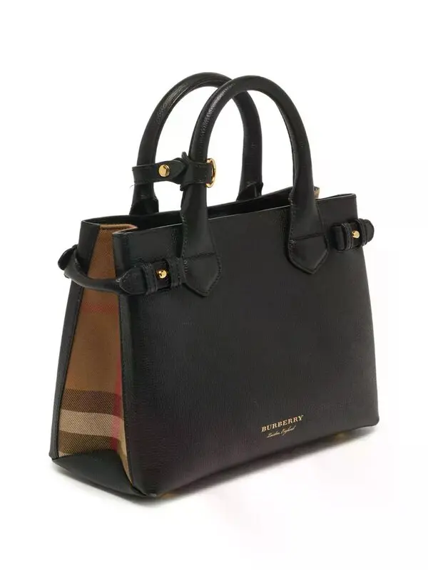 Burberry Small Banner Leather Tote Bag