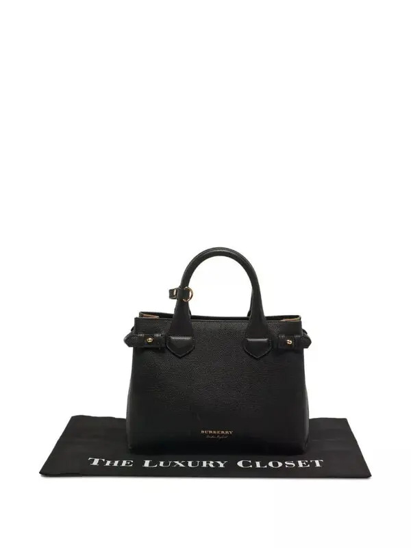 Burberry Small Banner Leather Tote Bag