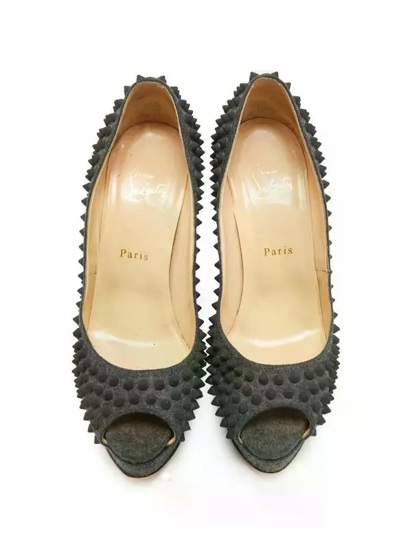 CHRISTIAN LOUBOUTIN Lady Peep Spikes Pumps