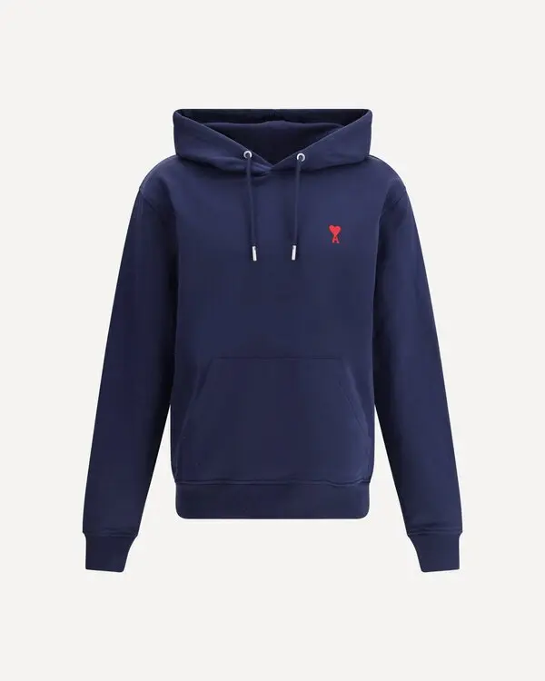 AMI Paris Hooded Sweatshirt With Embroidered Logo