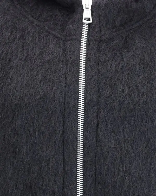 Our Legacy Zip-up Furry Effect Hooded Sweater