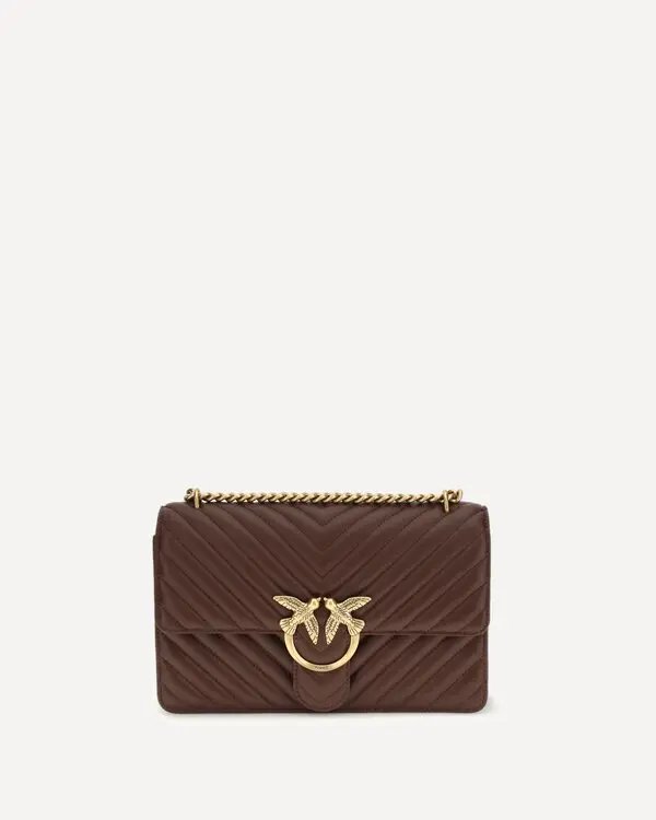 Pinko Love One Classic Shoulder Bag - Brown