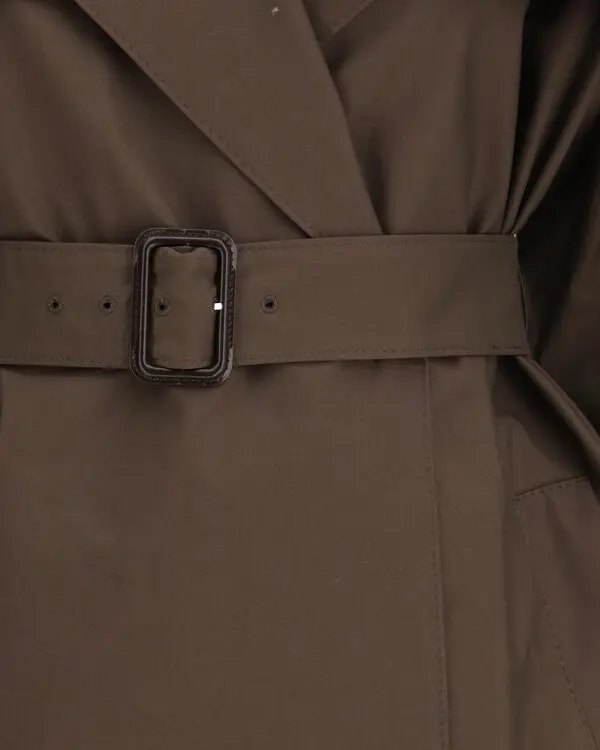 Max Mara Double-breasted Cotton-blend Trench Coat - Brown
