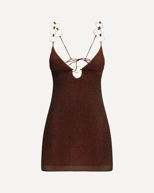 Oseree Lumière Ring Mini Dress