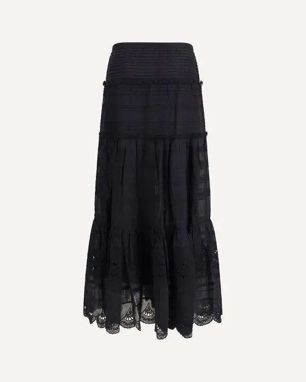 MARANT ETOILE Paoline Long Cotton Skirt