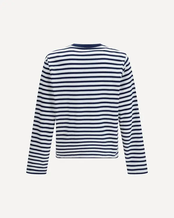 AMI Paris De Coeur Marinière Long-leeve T-hirt