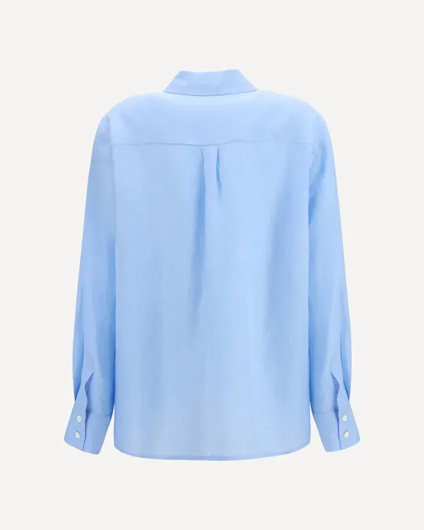 LARDINI Long-sleeved Linen Shirt