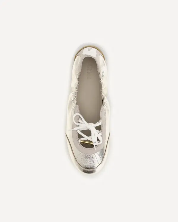 Chloé Kick Ballerinas Sneakers - Silver
